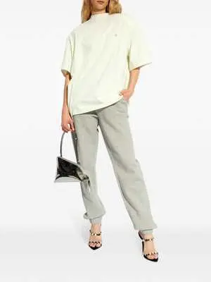 Attico Penny Cotton Track Pants - Grey