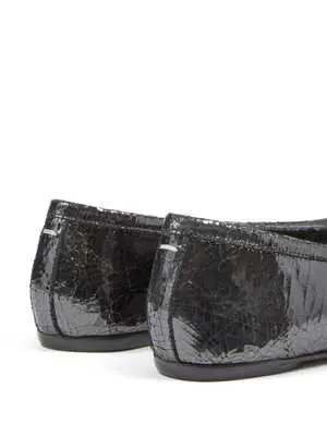 MAISON MARGIELA Tabi Leather Ballet Flats - Black