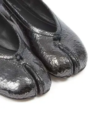 MAISON MARGIELA Tabi Leather Ballet Flats - Black