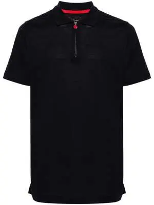 Kiton Half-zip Piqué Polo Shirt