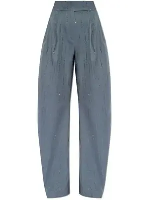 Attico Gary Crystal-embellished Trousers