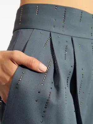 Attico Gary Crystal-embellished Trousers