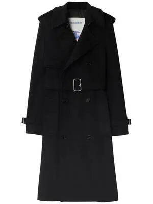Burberry Notched-lapel Cashmere Trench Coat