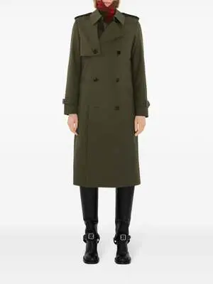 Burberry Notched-lapel Cotton Trench Coat