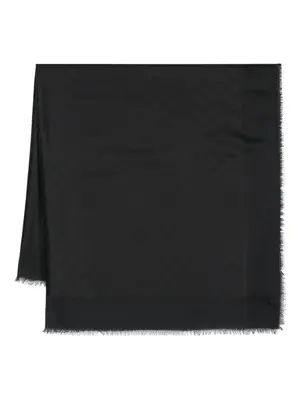 Gucci Gg Logo Jacquard Scarf