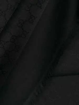 Gucci Gg Logo Jacquard Scarf