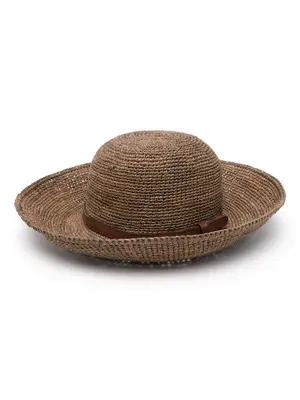 IBELIV Rova Raffia Hat - Brown