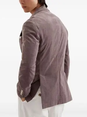 Brunello Cucinelli Single-breasted Cotton-blend Blazer