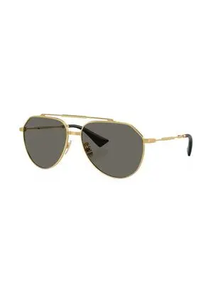 Dolce & Gabbana Aviator-frame Sunglasses - Gold