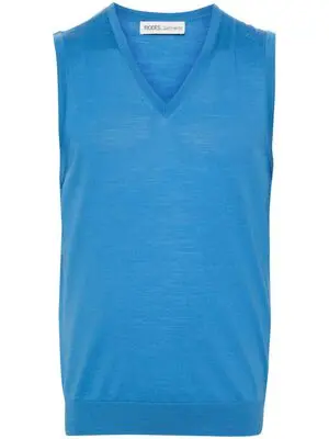 MODES Sleeveless Knitted Vest - Blue