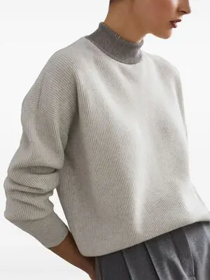 Brunello Cucinelli Monili Chain Cashmere Jumper