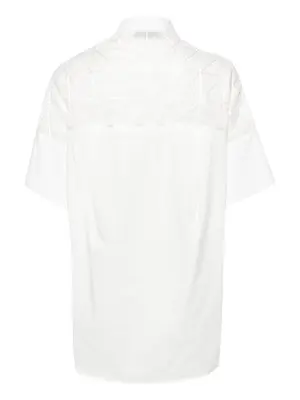 GENTRYPORTOFINO Sheer-panel Cotton Shirt