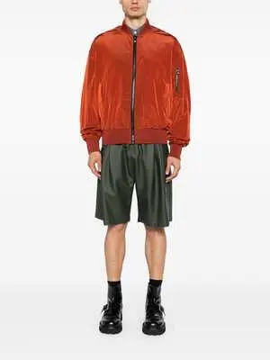 FERRARI Reflective-effect Zip-up Bomber Jacket - Red