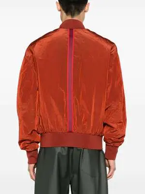 FERRARI Reflective-effect Zip-up Bomber Jacket - Red