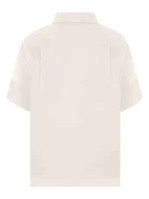 STORY MFG. Greetings Appliqué-lettering Shirt
