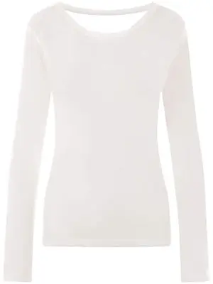 Yohji Yamamoto Cut-out Cotton Top - White