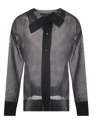 Yohji Yamamoto Semi-sheer Cardigan