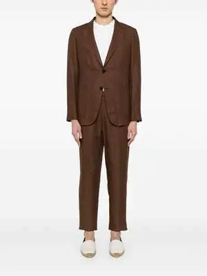 Zegna Pleated Slim-fit Trousers