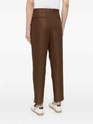 Zegna Pleated Slim-fit Trousers