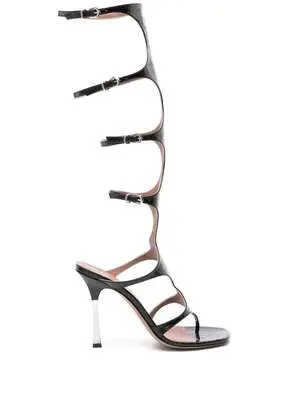 Paris Texas 100mm Uma Knee-high Sandals