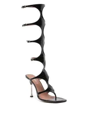 Paris Texas 100mm Uma Knee-high Sandals