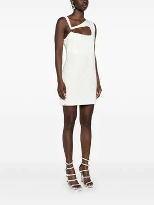 Coperni Cut-out Twill Minidress - White