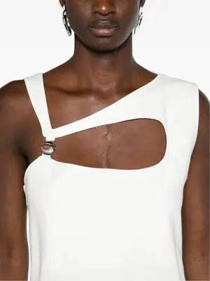 Coperni Cut-out Twill Minidress - White