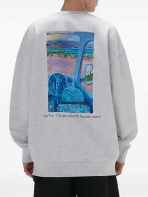 JW Anderson Anchor-logo Organic Cotton Sweatshirt