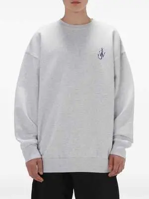 JW Anderson Anchor-logo Organic Cotton Sweatshirt