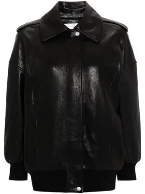 Alexander McQueen Leather Bomber Jacket