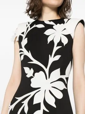 SAIID KOBEISY Floral-embroidered Gown