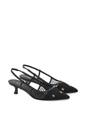 FERRAGAMO 40mm Vara-appliqué Slingback Pumps