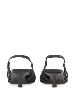 FERRAGAMO 40mm Vara-appliqué Slingback Pumps