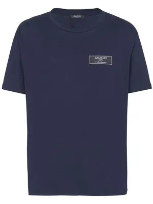 Balmain Logo-tag Cotton T-shirt