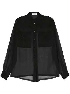 Saint Laurent Straight Hem Shirts For Women