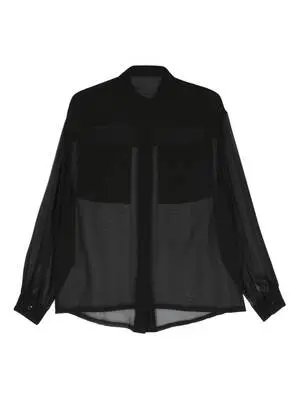 Saint Laurent Semi-sheer Silk Shirt