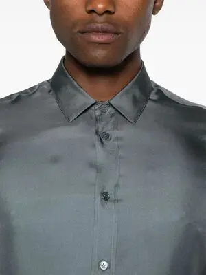 MODES Lightweight Silk Shirt - Grey