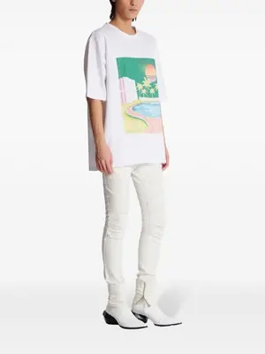 Balmain Graphic-print Cotton T-shirt