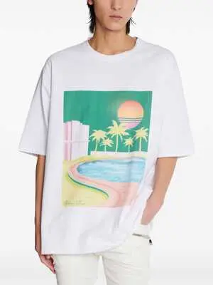 Balmain Graphic-print Cotton T-shirt