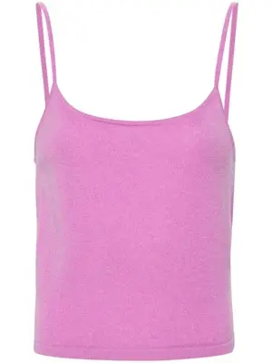Teddy Cashmere Scoop Neck Camis Tanks For Women