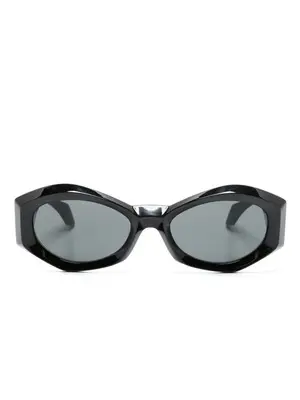Versace Medusa Plaque Sunglasses - Black