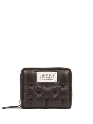 MAISON MARGIELA Numbers-motif Padded Leather Wallet - Black