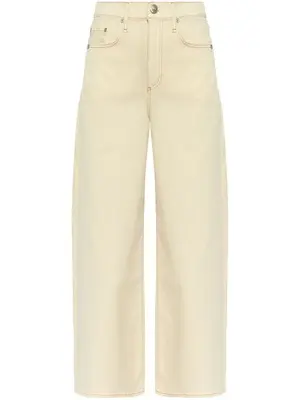 Rag & Bone Sofie High-rise Wide-leg Jeans - Neutrals