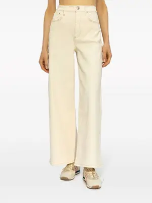 Rag & Bone Sofie High-rise Wide-leg Jeans - Neutrals