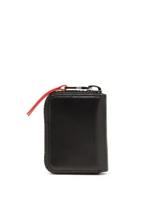 DIESEL® Zip-d Leather Keyholder Wallet - Black