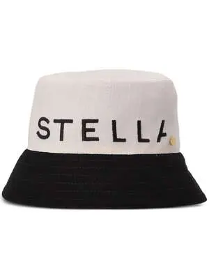 Stella McCartney Logo-print Bucket Hat - Neutrals