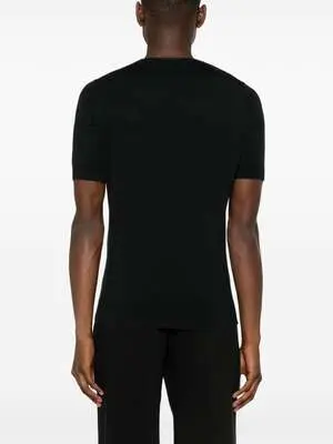 John Smedley Short-sleeve T-shirt - Black