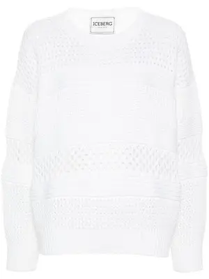 Iceberg Chunky-knit Cotton Blend Jumper