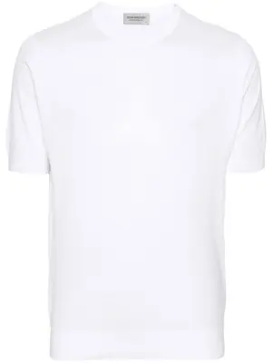 John Smedley Kempton Knitted Cotton T-shirt - White