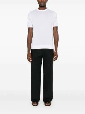 John Smedley Kempton Knitted Cotton T-shirt - White
